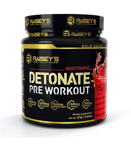 Raiseys Detonate Nootropic Pre-Workout – Payless Supplements